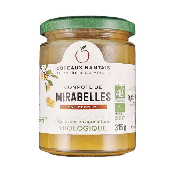 Compote de Mirabelles 315g Bio - coop nature